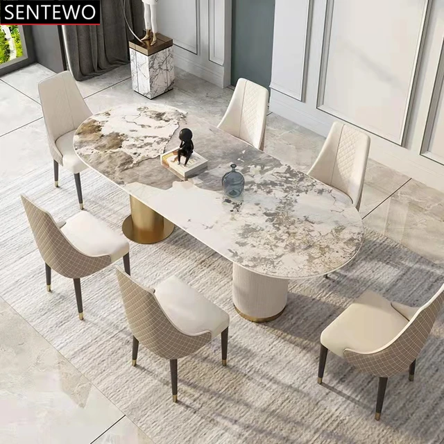 Marble Slab Dining Table