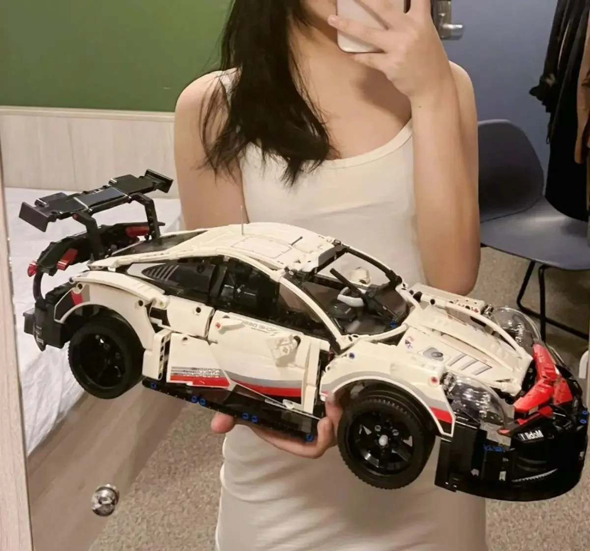 911-RSR-Car-Compatible-42096-Bricks-1580-PCS-DIY-Toys-Christmas-Gifts-Birthday-Gifts-dominoes ...