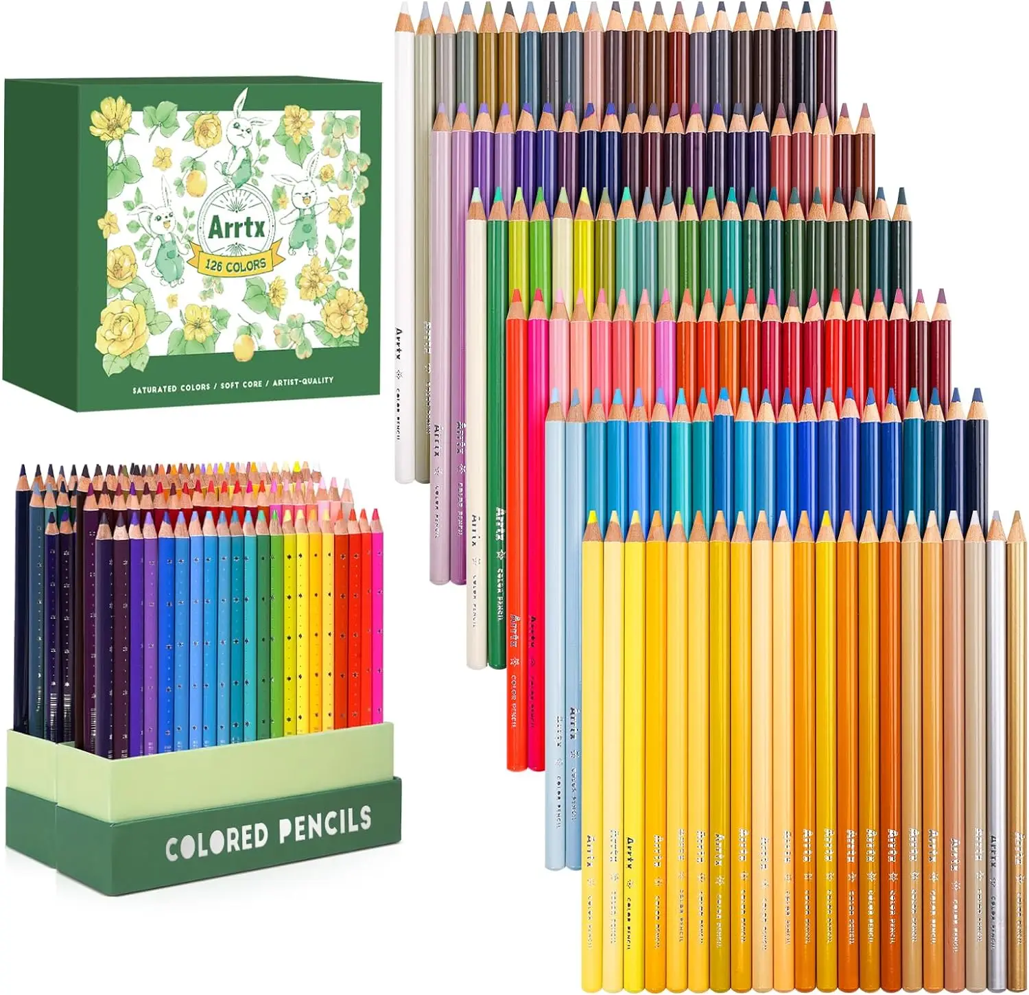 Arrtx-Color-Pencil-72-126-Colored-pencils-Soft-Core-High-Lightfastness ...