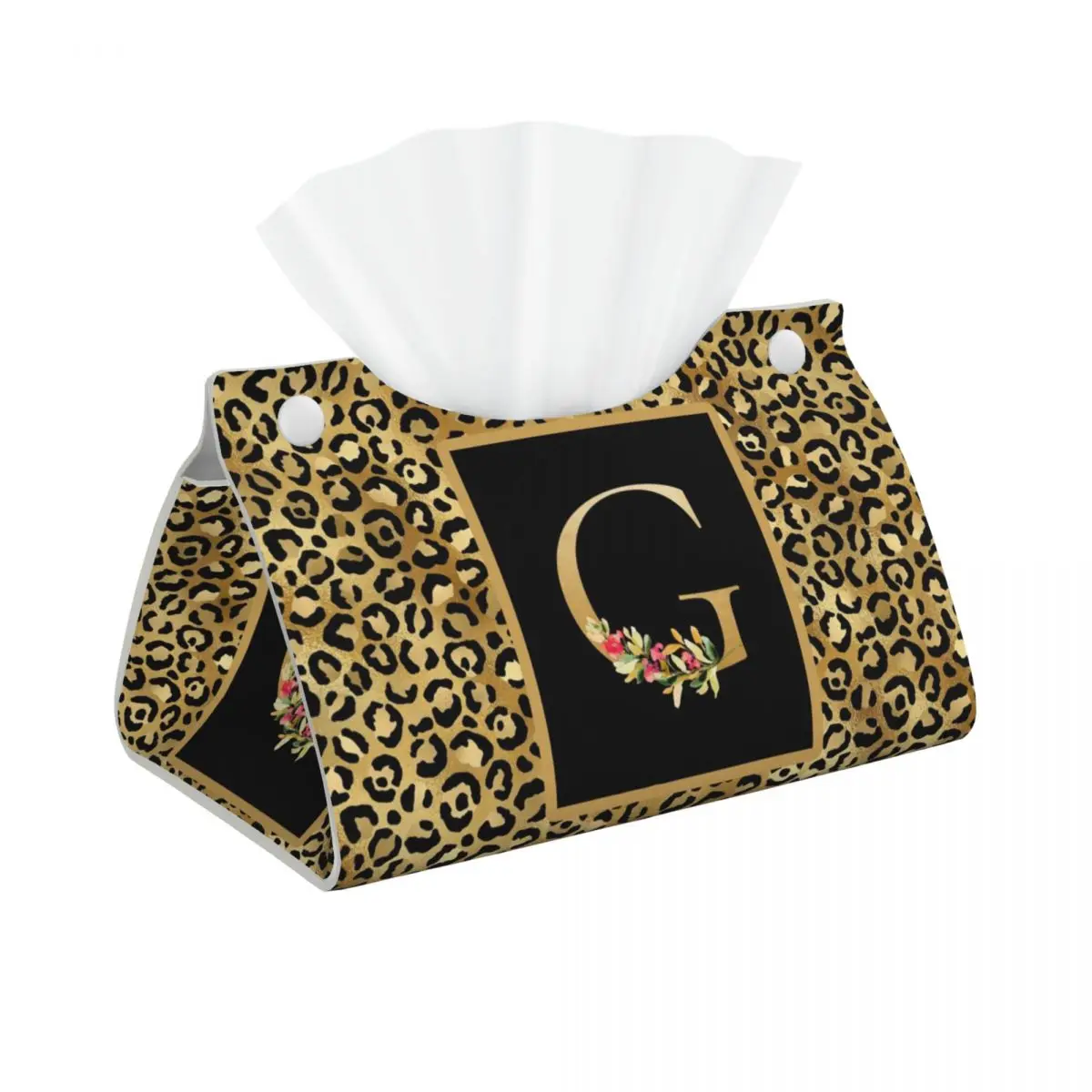 Custom-Leopard-Pattern-Letter-Tissue-Box-Cover-Rectangular-PU-Leather ...