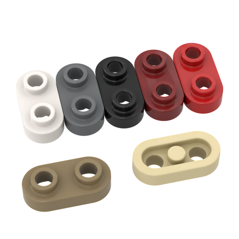 10pcs MOC 35480 Plate 1 X 2 Rounded with 2 Open Studsr for Building ...