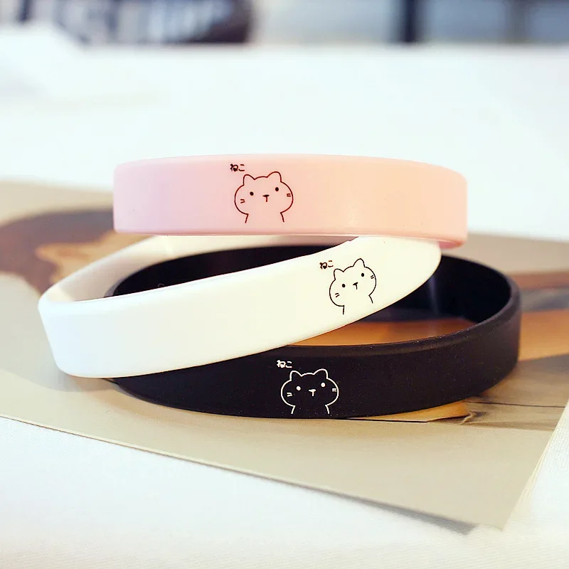 Cute-Cartoon-Silicone-Bracelet-Men-s-Sports-Rubber-Band-Elastic ...