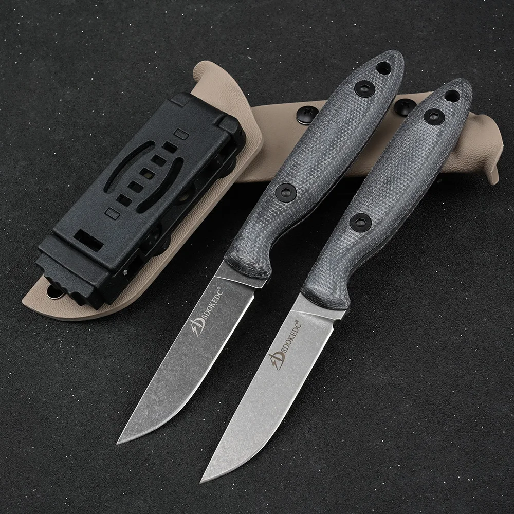 DC53-Steel-Fixed-Blade-Tactical-Knives-Utility-Outdoor-Survival-Camping ...