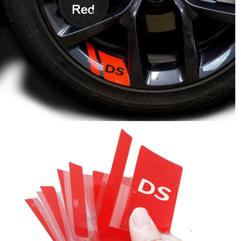 6Pcs Car Wheel Rim Vinyl Stickers For Citroen Ds Ds3 Ds7 Ds5 Ds4 Ds6 ...