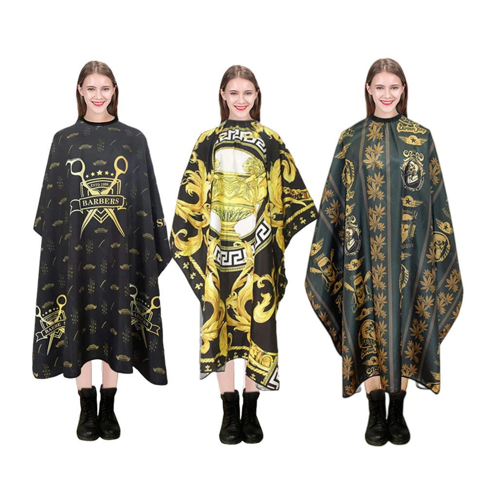 Haircut Cloth Antistatic Cutting Hair Waterproof Pattern Gown Salon ...