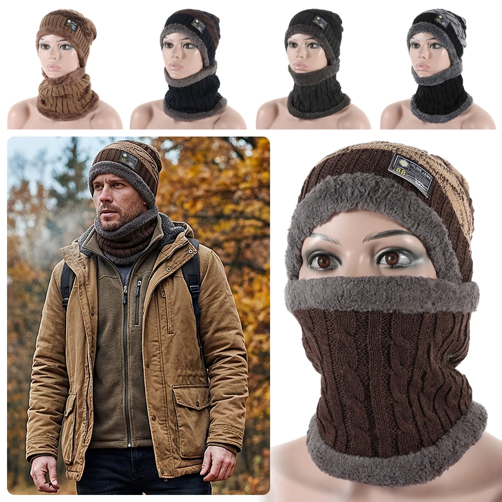 Gift Polyester Winter Warm Hat Plus Fleece Thick Breathable Beanies ...