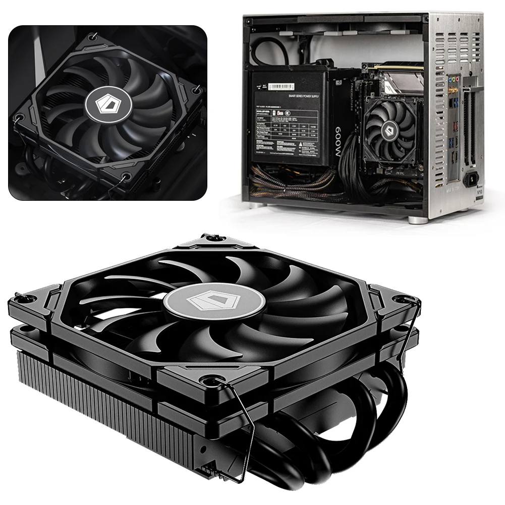 ID-Cooling IS-40X V3 CPU Cooler Altura Super Slim CPU Radiador 4 ...
