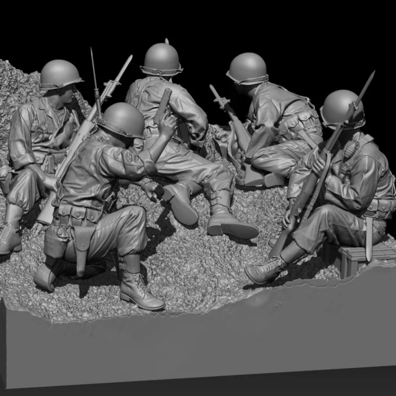 1-35-Scale-Resin-Figure-Model-Kit-Historical-Military-Miniature-Diorama ...