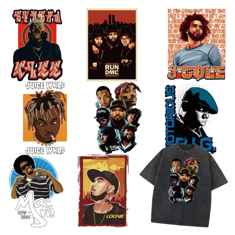 Rapper J Cole fusible clothing patches Flex fusible transfer DIY Sewing ...