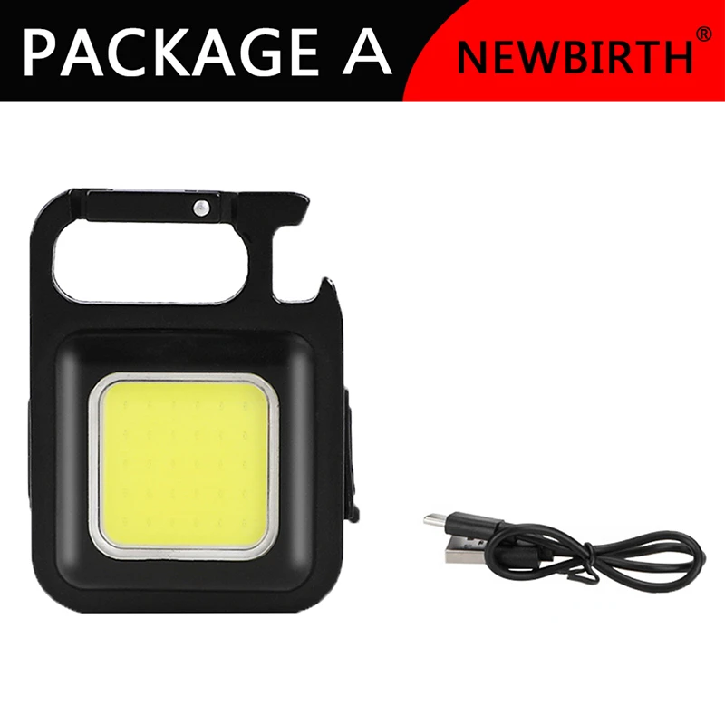 Mini Led Worklight Portable Pocket Flashlight Keychains Usb ...