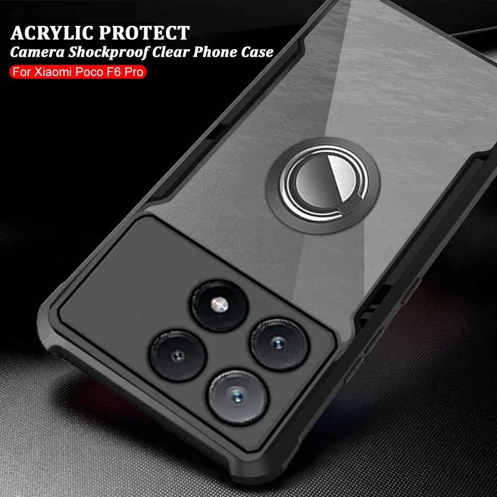 Clear-Back-Acrylic-Case-For-Xiaomi-Poco-F6-Pro-Pocophone-Poko-Poxo ...