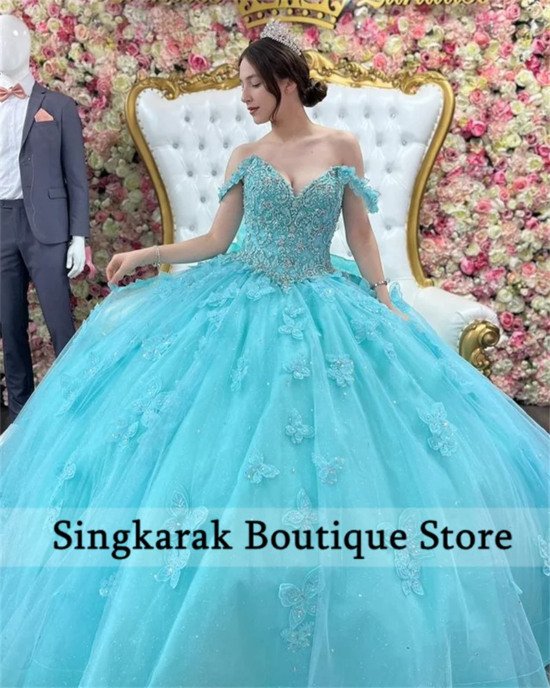 Aqua Quinceanera Dresses 2022