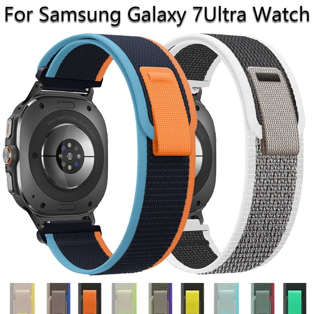 Nylon-Strap-for-Samsung-Galaxy-Watch-7-Ultra-47mm-Adjustable-Trail-Loop-Bracelet-Watchband-for ...