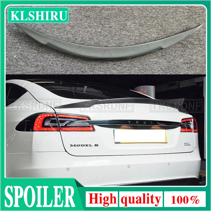 KLSHIRU-For-Tesla-Model-S-2015-2016-2017-Rear-Wing-Spoiler-Trunk-Boot ...