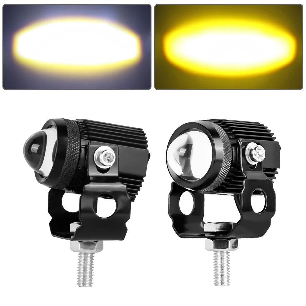 Motorcycle-LED-Headlight-Fog-Light-Spotlight-12V-LED-Auxiliary-LED-Moto ...