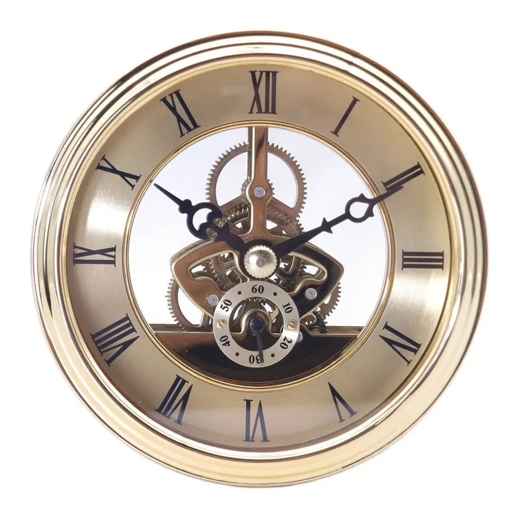 3d Small Wall Clock Retro Gold Table Clocks Wall Home Decor Shabby Chic ...