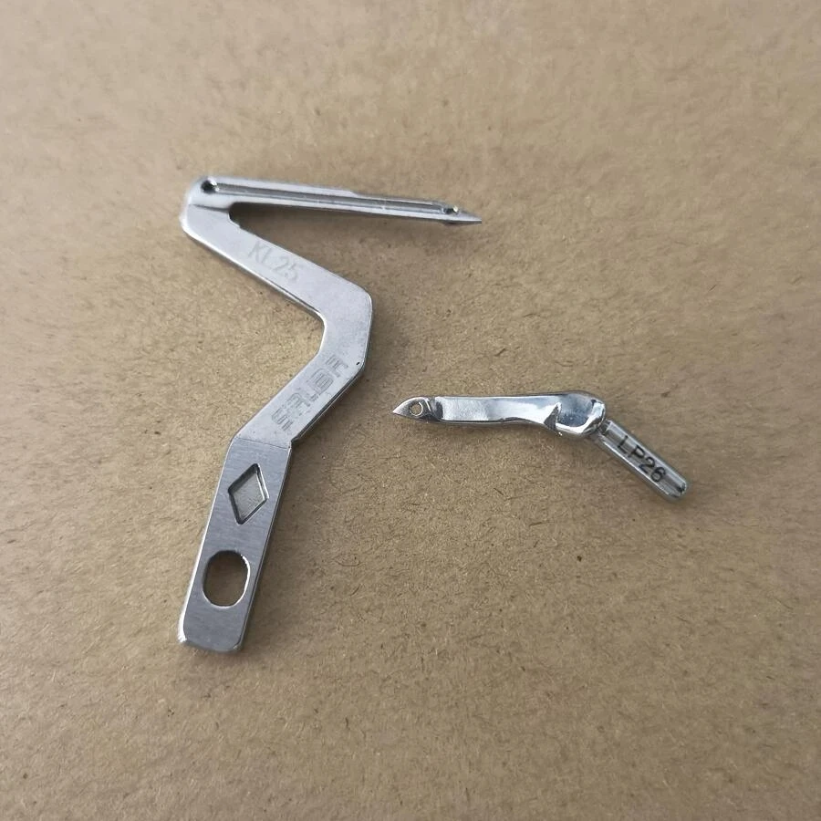 5pcs Steel 737/747/757 Overlock Industrial Sewing Machine Looper Lower Looper KL25 Upper Looper LP26