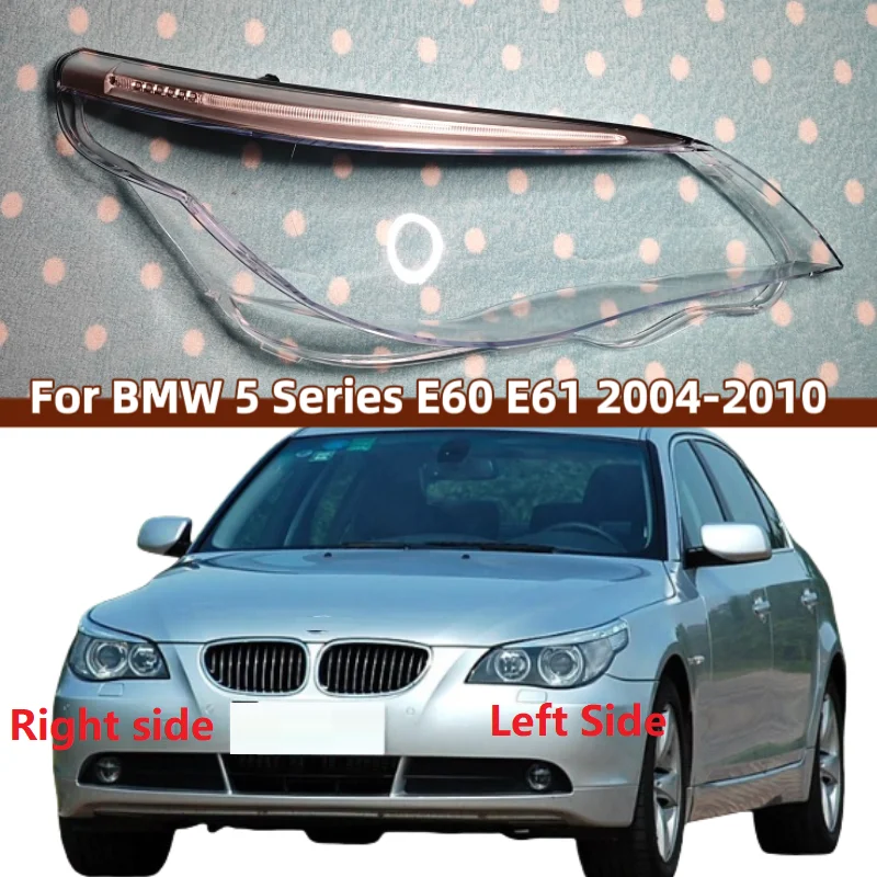 For BMW E60 E61 5 Series 2004-2009 With LED Light Eyebrow Headlights ...