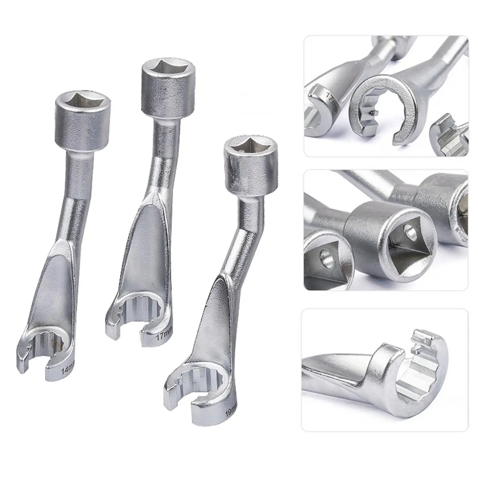 L Type Fuel Line Socket Wrench Durable Open Socket Wrench Double Ended ...