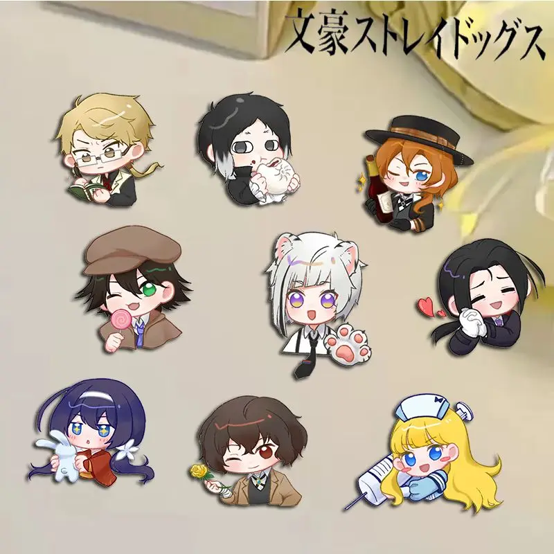 Anime Brooch Dazai Osamu Nakajima Atsushi Acrylic Badge Cartoon Pins ...