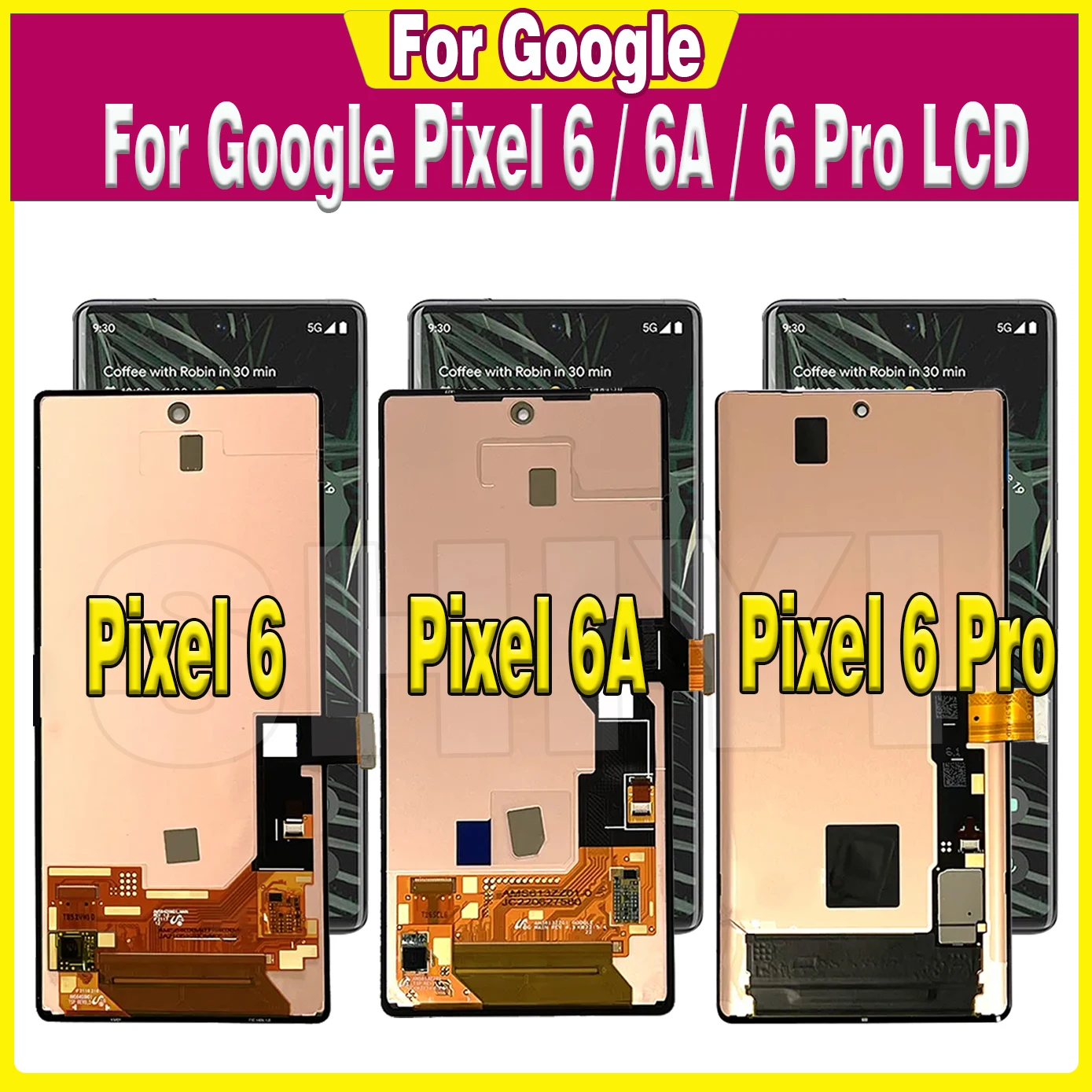 100% Tested Super AMOLED LCD For Google Pixel 6 Pixel 6A Display For ...
