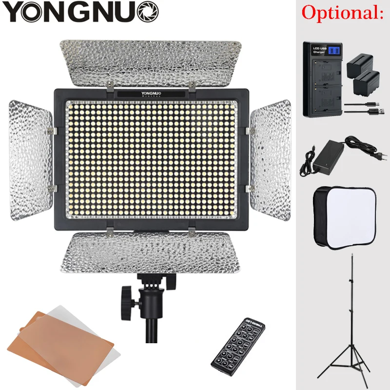 YONGNUO-YN600L-600-LED-Video-Light-Panel-3200K-5600K-color-Temperature ...