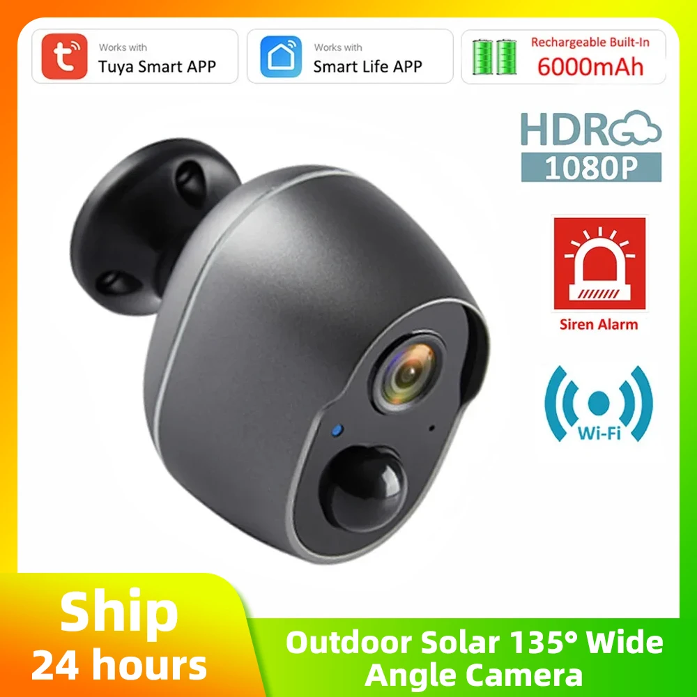 WiFi-Grey-Surveillance-Cameras-6000mAh-Battery-Tuya-Smart-Wireless ...