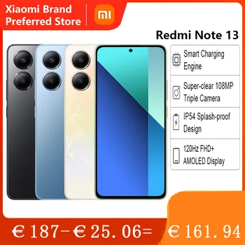 Xiaomi-smartphone Redmi Note 13, versión Global, 4G, Snapdragon 685 ...