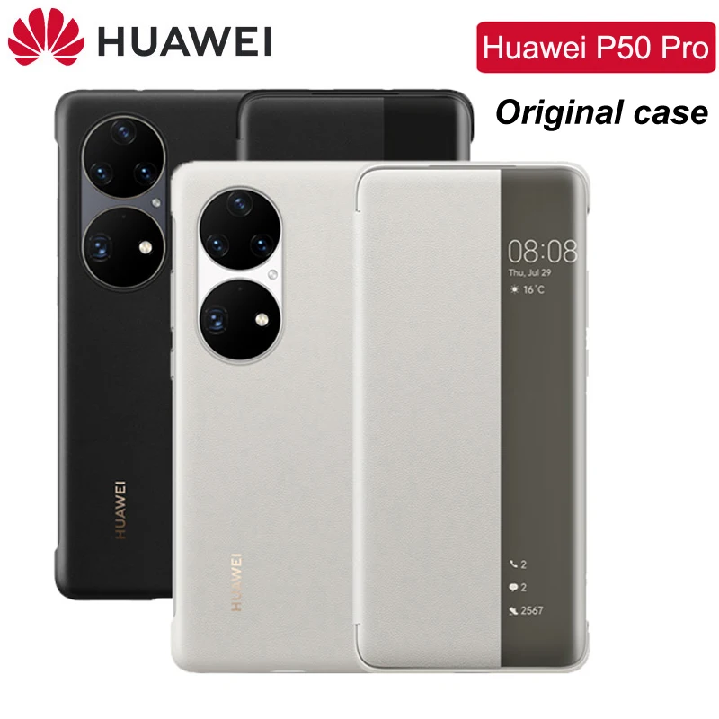 Funda-inteligente-original-para-Huawei-P50-Pro-cubierta-protectora-de ...