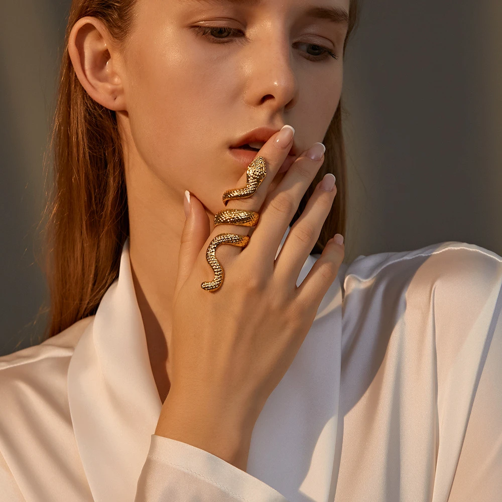 Fashion-Punk-Snake-Metal-Ring-Creative-Alloy-Opening-Gothic-Rings-For ...