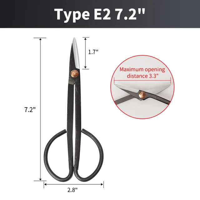 Onnfnag Profissional Root Cutter Bonsai Cutter Concave Edge Scissors ...