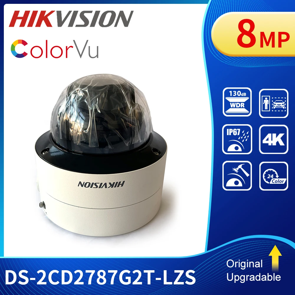 Hik 4k Colorvu Varifocal Lens 8mp Poe Ip Camera Ds-2cd27872t-lzs ...