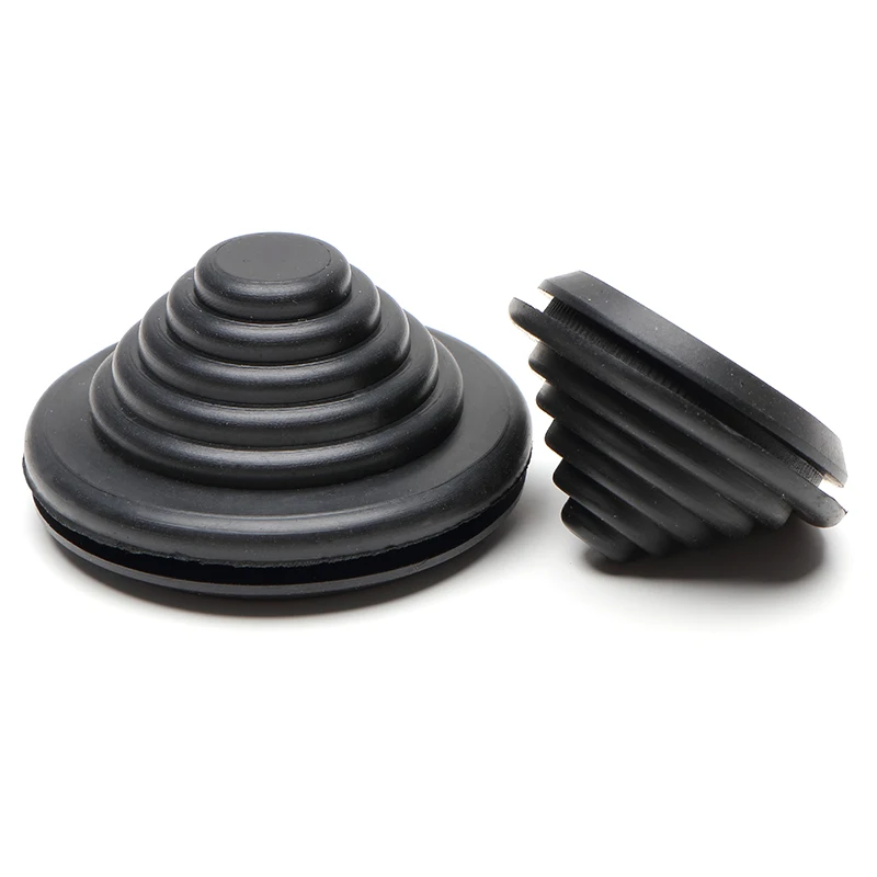 Black-Rubber-Tower-Type-Protection-Coil-Over-Coil-Wire-Loop-Threading ...