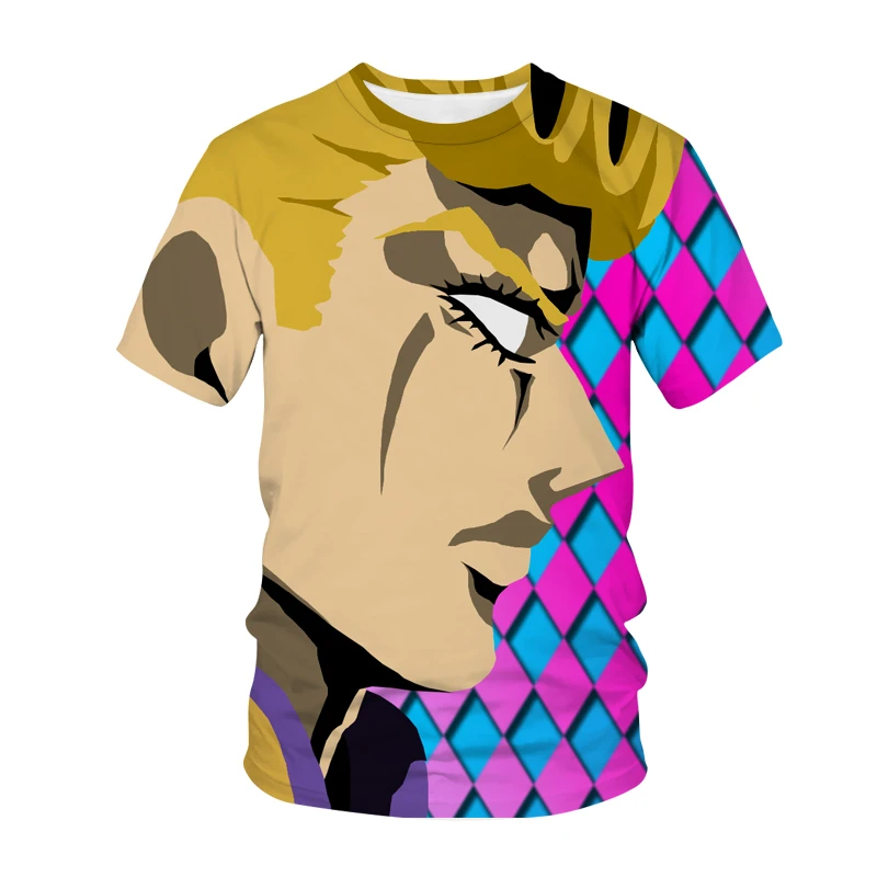 Anime T Shirts JoJo's Bizarre Adventure 3D Printed Streetwear Men Women ...
