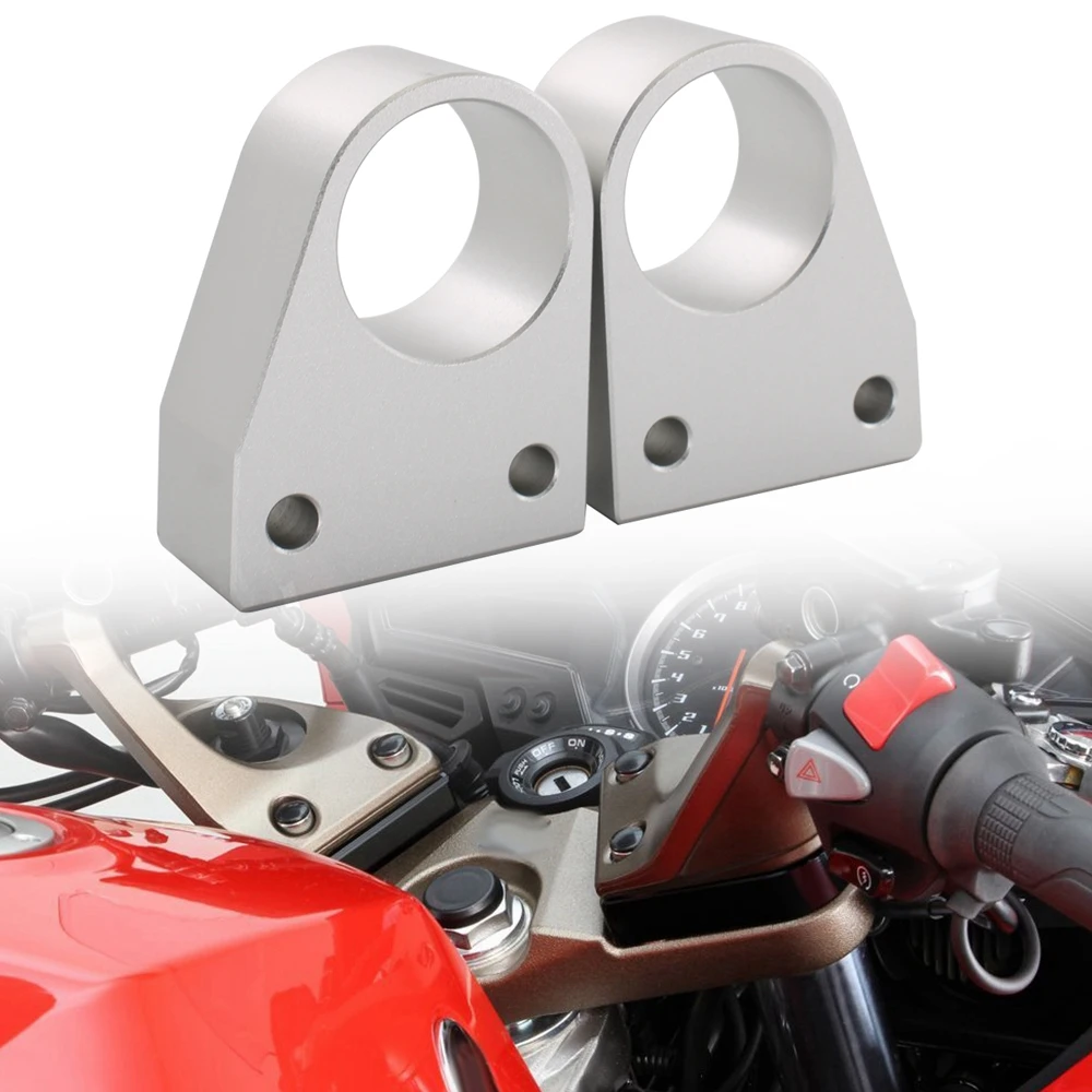 32mm-CNC-Motorcycle-Aluminum-Handlebar-Bar-Risers-For-honda-VFR800F-VFR ...