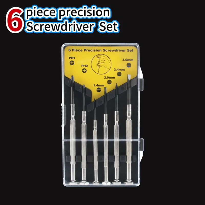 QUALITY 6Pcs/Set Micro Precision Screwdriver Set Mini Watchmakers Tools ...