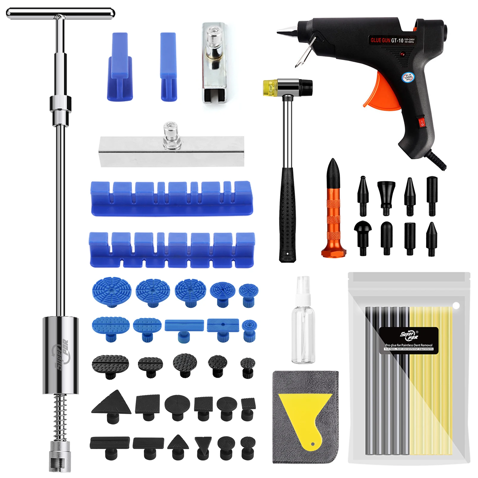 PDR-Tools-Sliding-Hammer-Dent-Repair-Kit-Metal-Puller-Assembly-Tools ...
