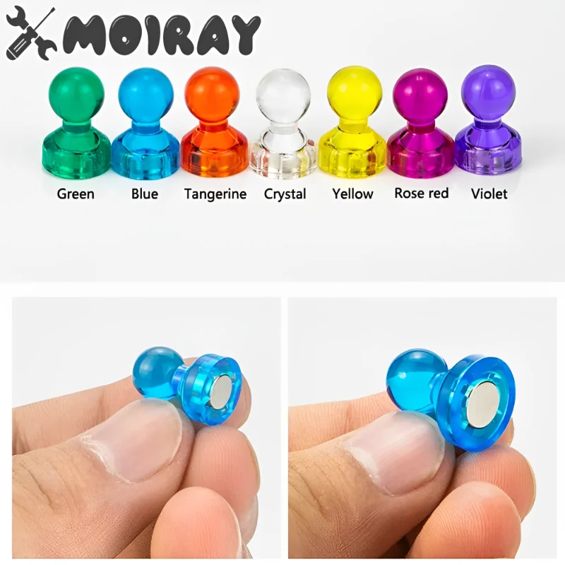 10-20pcs-Push-Pin-Magnets-Thumbtacks-Strong-Neodymium-Magnets-Cones ...