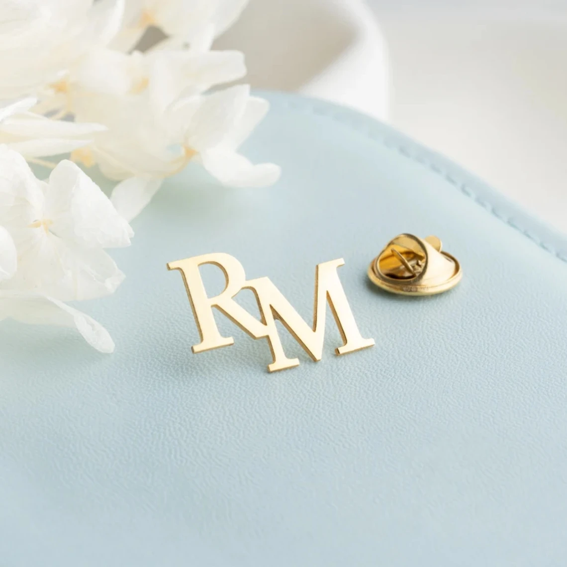 Custom-Double-Initials-Pins-Men-Western-style-Clothes-Jewelry ...