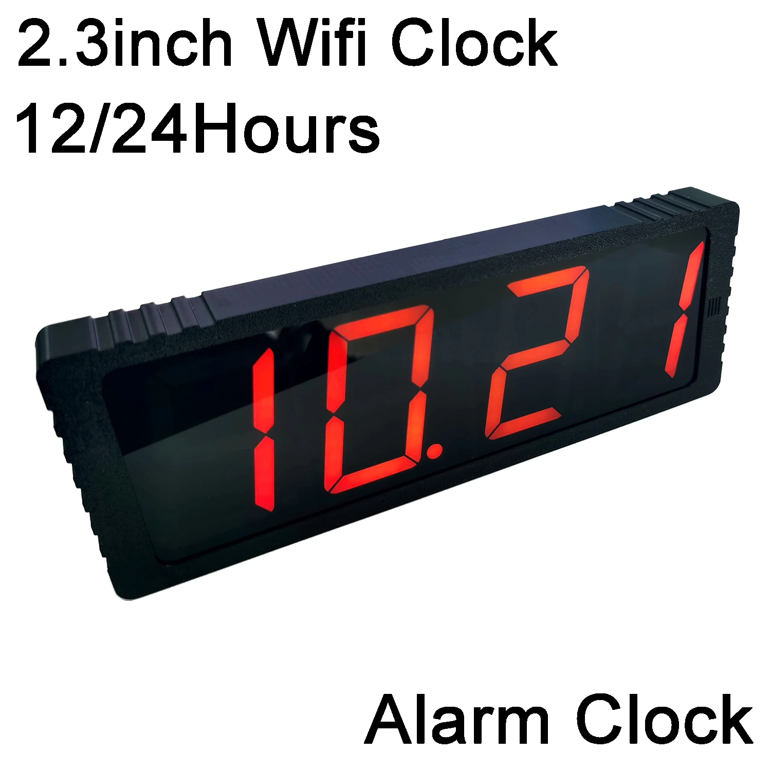 2.3inch Wifi Clock 12/24Hours Electronic Clock LED Digital TIME Display ...