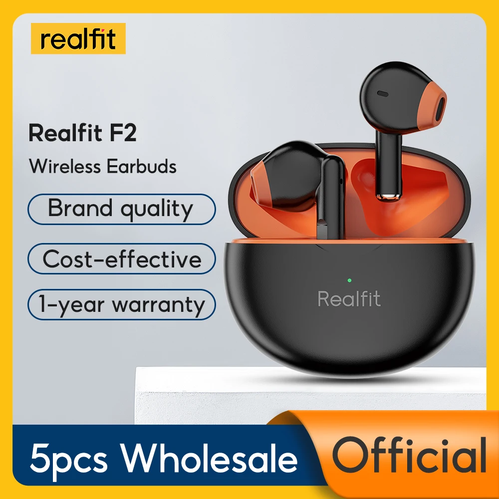 Realfit-auriculares-F2-TWS-inal-mbricos-por-Bluetooth-para-Lenovo-LP40-GM2-Pro-Xiaomi-realme ...