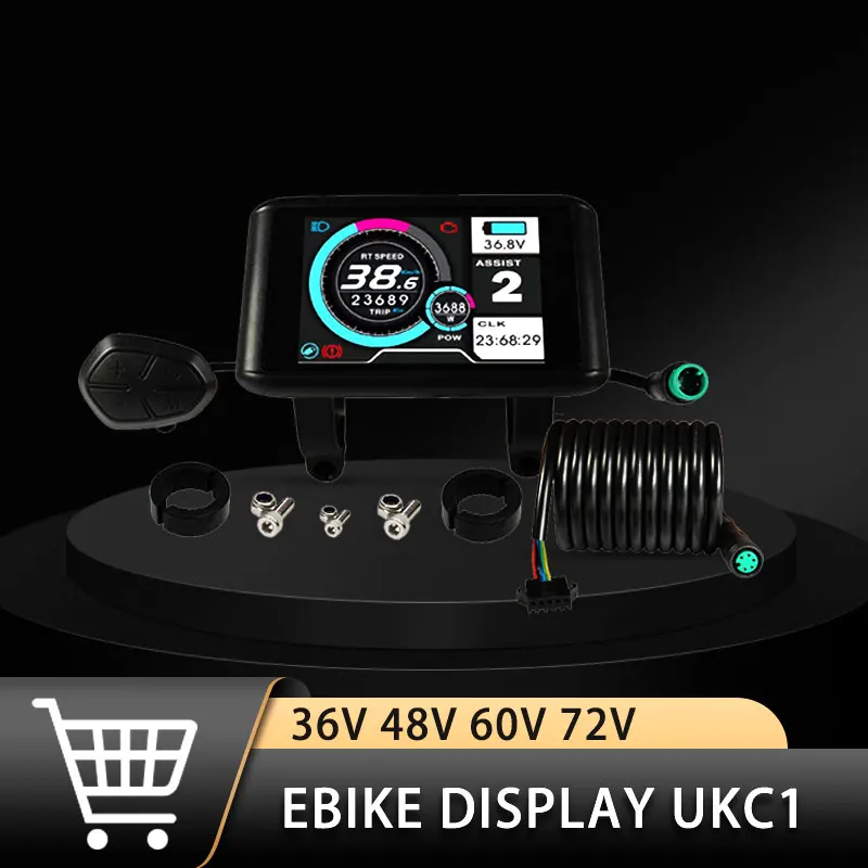 Ebike 디스플레이 TFT UKC1 Risun 모터 컨트롤러, 모델 SVMC72100 M, 48V, 60V, 72V ...