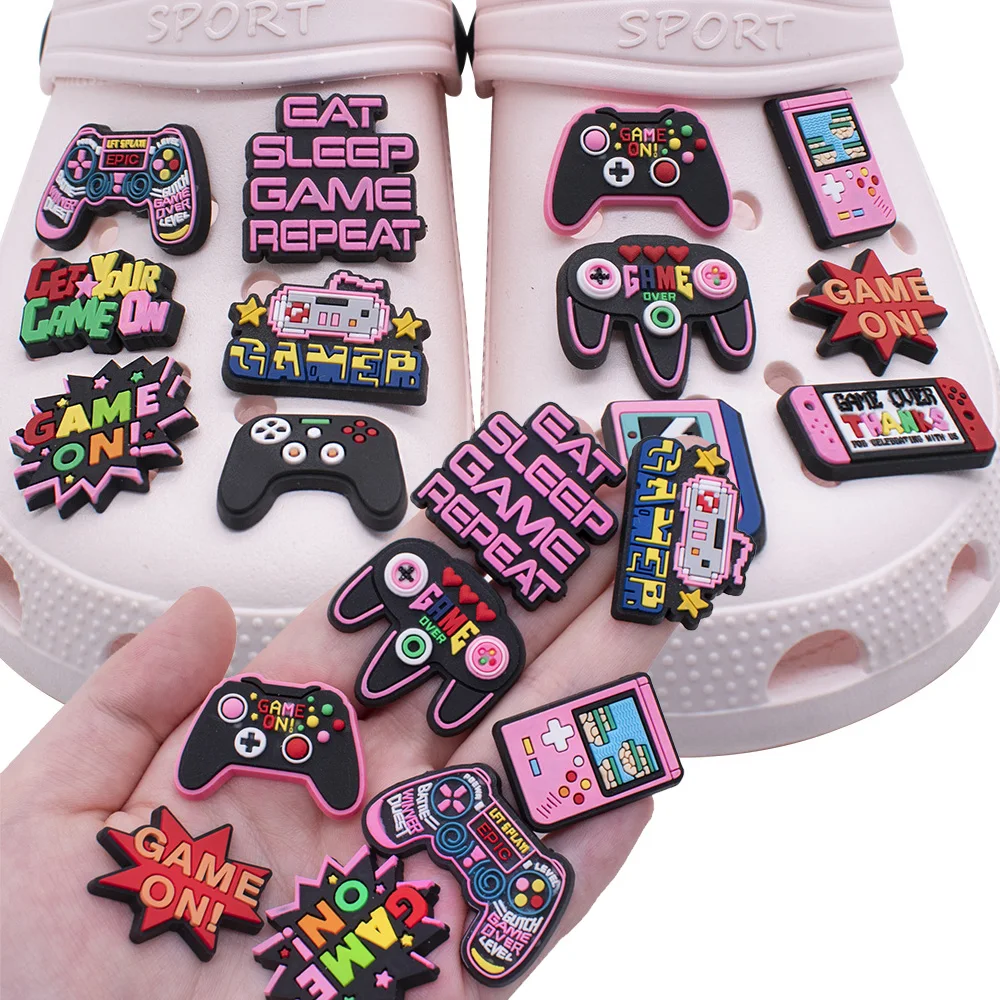 Wholesale 1pcs PVC Shoe Accessories for Crocs Charms Gamepad Badge ...