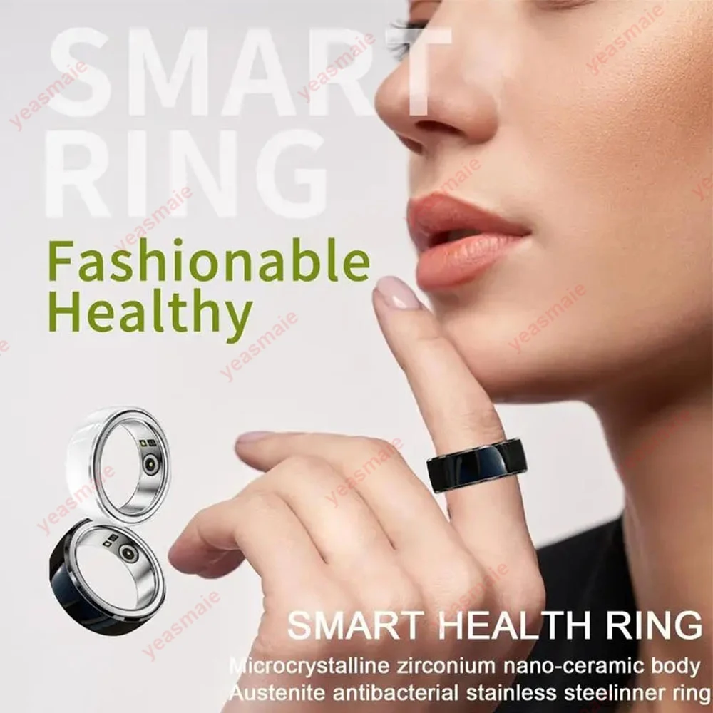 NEW-Fashion-Healthy-NFC-Smart-Ring-Heart-Rate-Blood-Oxygen-Thermometer ...