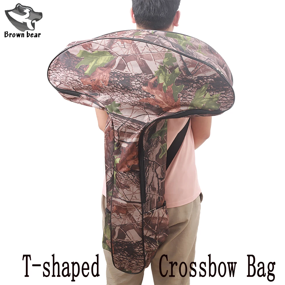 Archery Camouflage T shaped Crossbow Bag Carry Handle Bow Case Shoulder ...