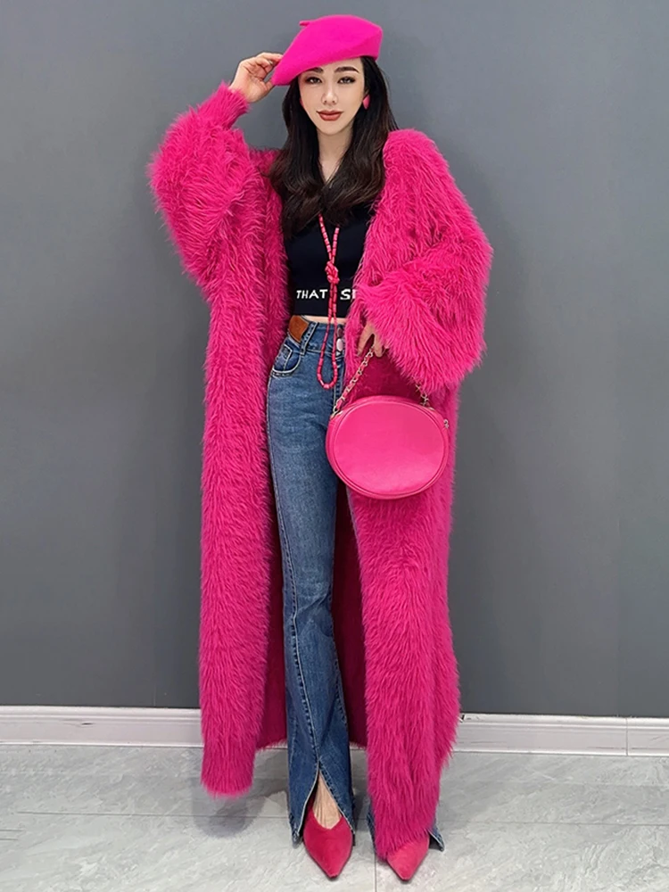 Sheng-palae-koreanische-Mode-Frauen-Strickjacke-einfarbig-Pl-sch ...