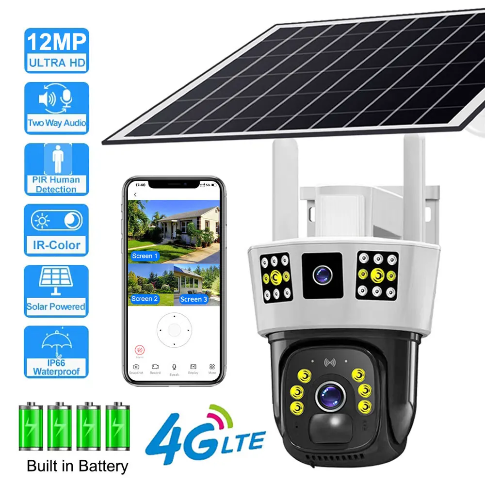 12MP-4G-Solar-Camera-Three-Screens-IP66-Waterproof-IP-Camara-PIR-Night ...