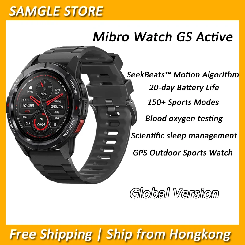 Mibro-GS-Active-Smartwatch-GPS-Positioning-1000Nits-AMOLED-Screen-5ATM ...