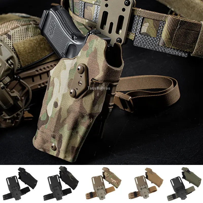 Tactical-Pistol-Holster-for-Glock-17-19-with-X300-X300U-Flashlight ...