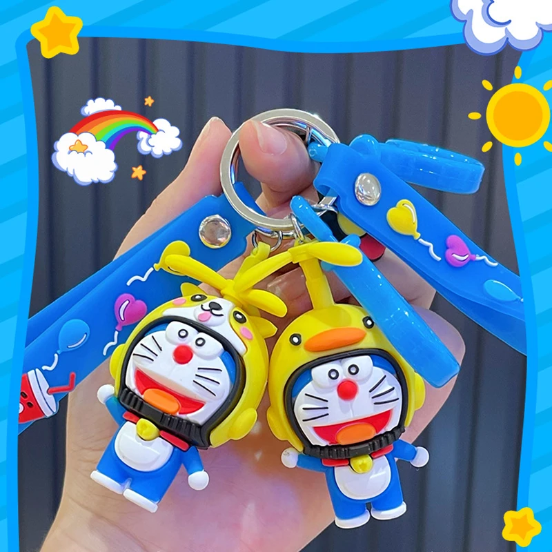 Doraemon Keychain Cartoon Nobi Nobita Shizuka Minamoto Cute Doll ...